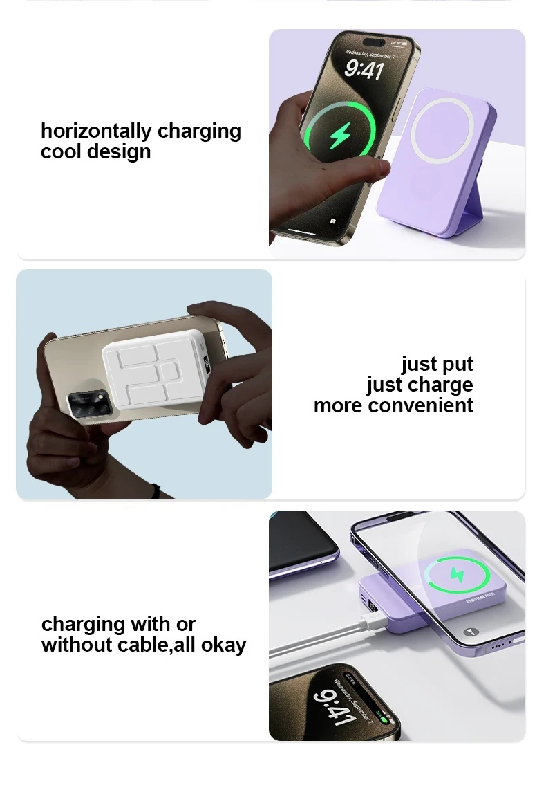 Mag Fast Charging PD 22.5W Power Bank with Foldable Stand