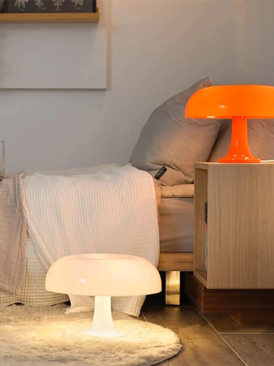 Orange Mushroom Lamp Italy Designer Led Mushroom Table Lamp Decoration ...