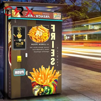 Robot Hot Food Automatic French Fries Vending Machine Fry Chip Or ...