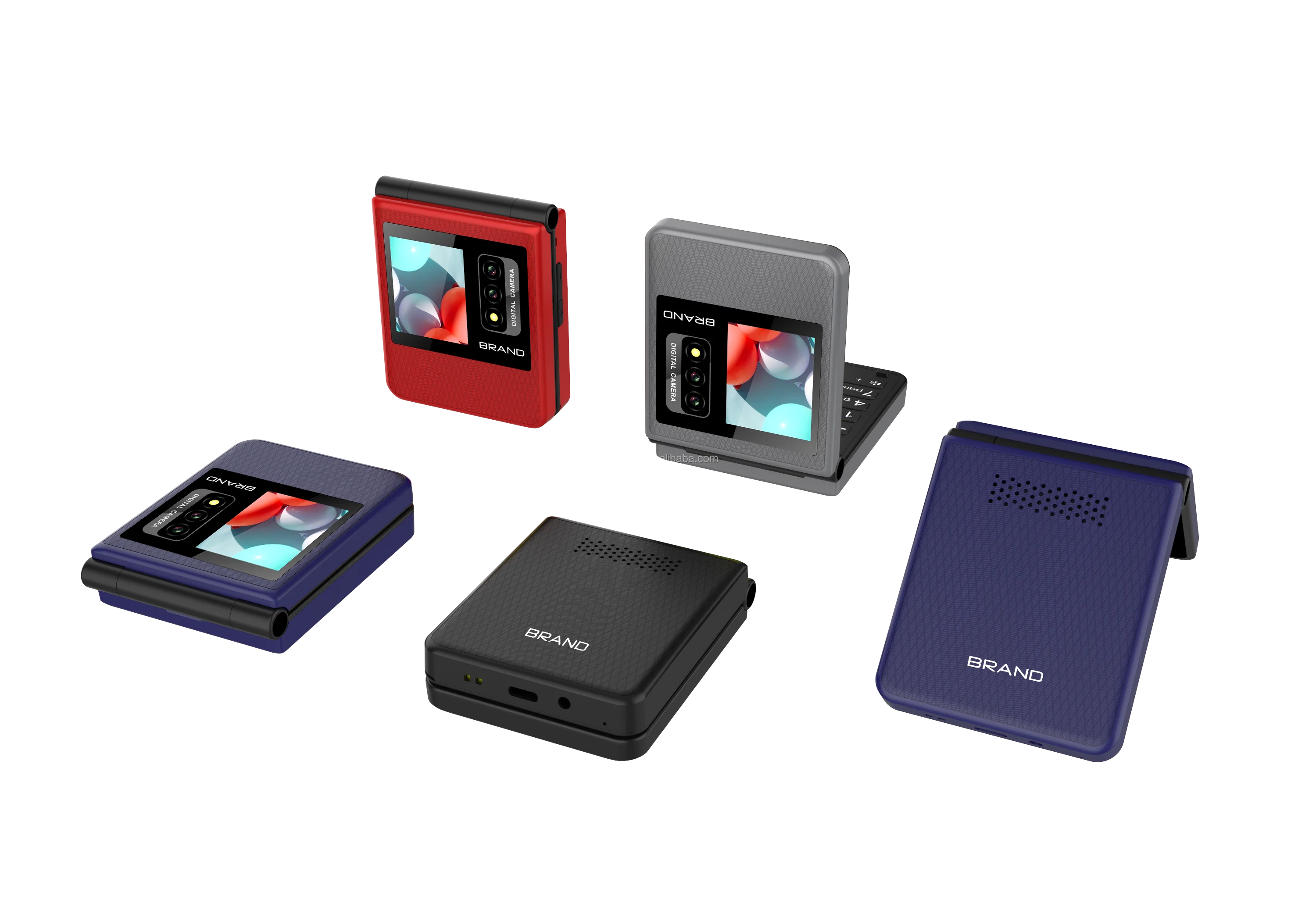 2.4 Inch UMS9117 Chipset Dual SIM Flip Mobile Phone - 4G LTE, Compact ...