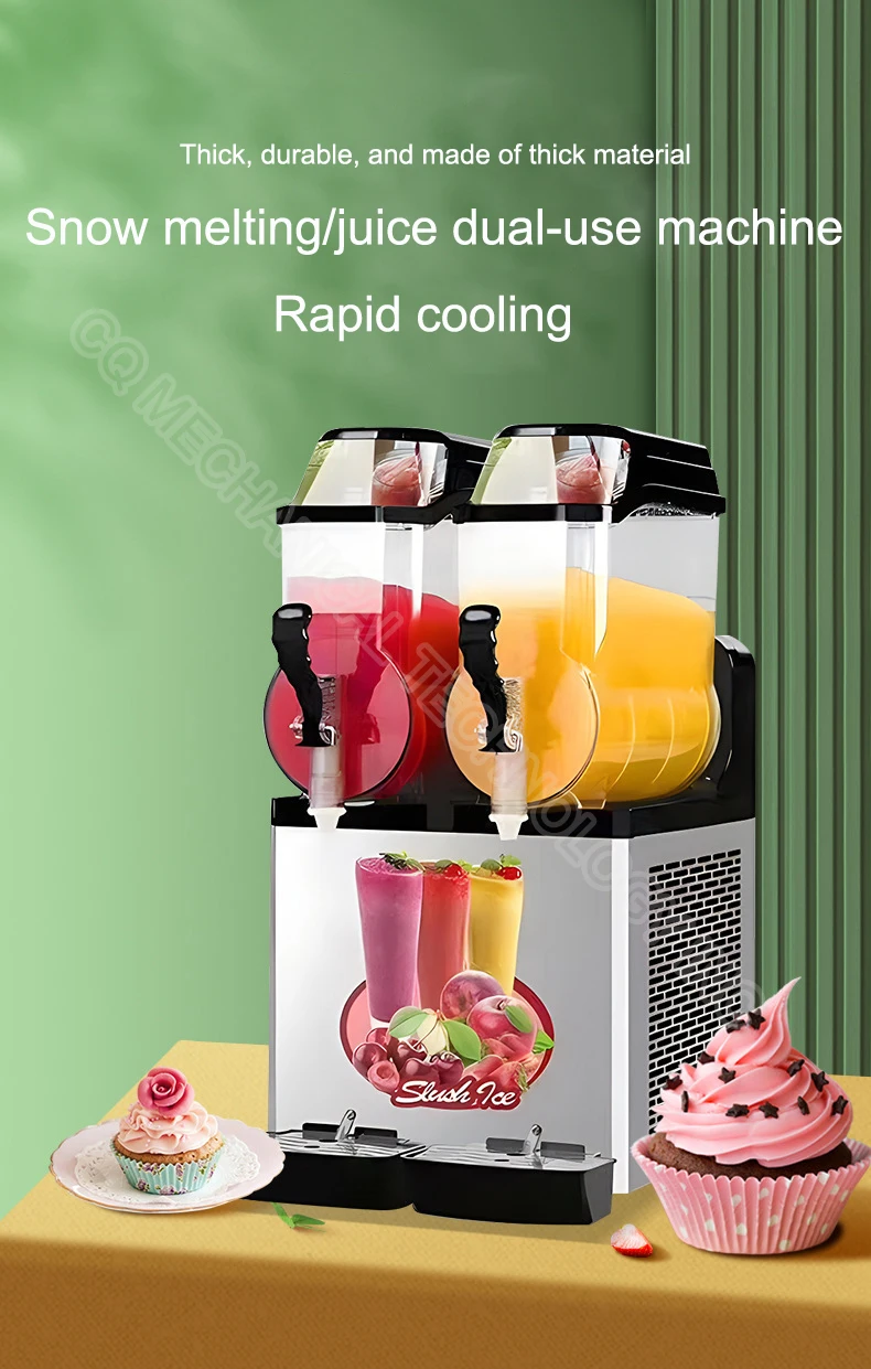 Commercial Fashion Granita Machine - 3 Tank Slush Machine