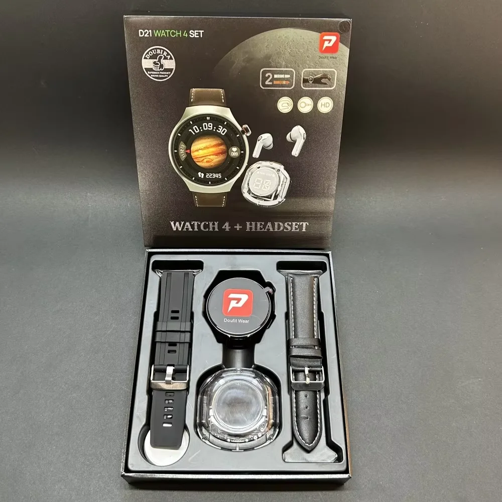 Alibaba.com: D21 WATCH 4 SET Smart Watches with Earbuds, Dual ...