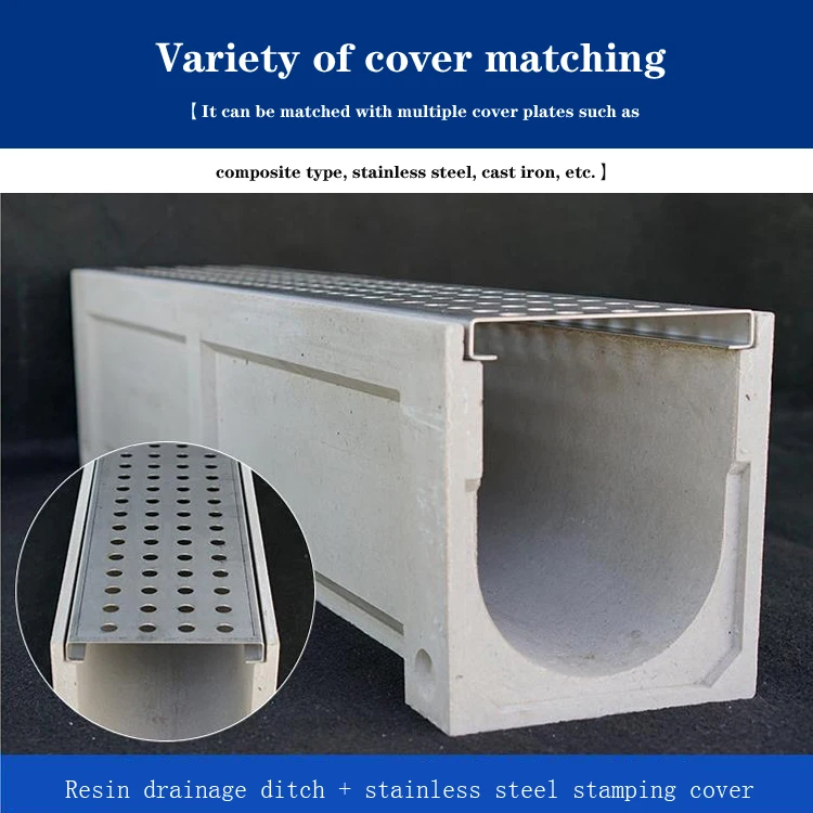 Smc Driveway Rainwater Trench Drain Cover Outside Water Systems ...