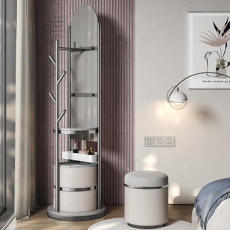 Saddle Skin Wall Dressing Room Standing Floor Mirror Modern Minimalist ...