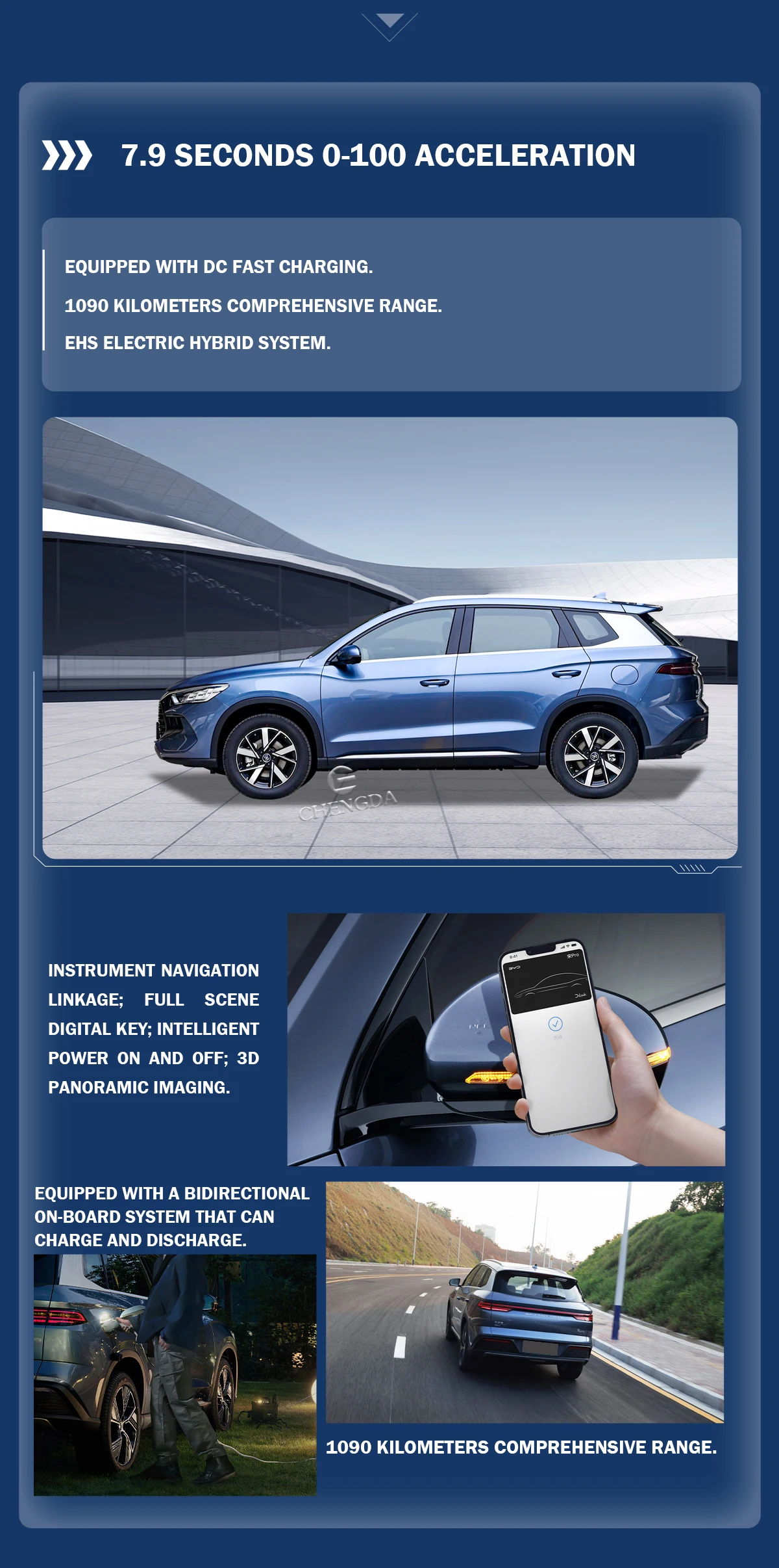 BYD SONG PRO Dmi 2024 - High Quality Electric Hybrid Car