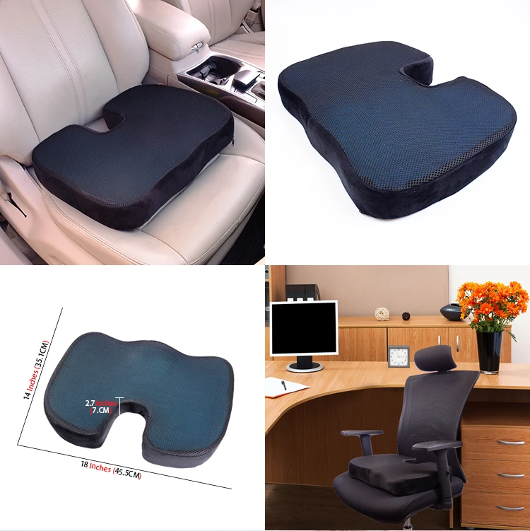 Office Chair Coccyx Orthopedic Cooling Comfort Silicone Car Gel Seat ...