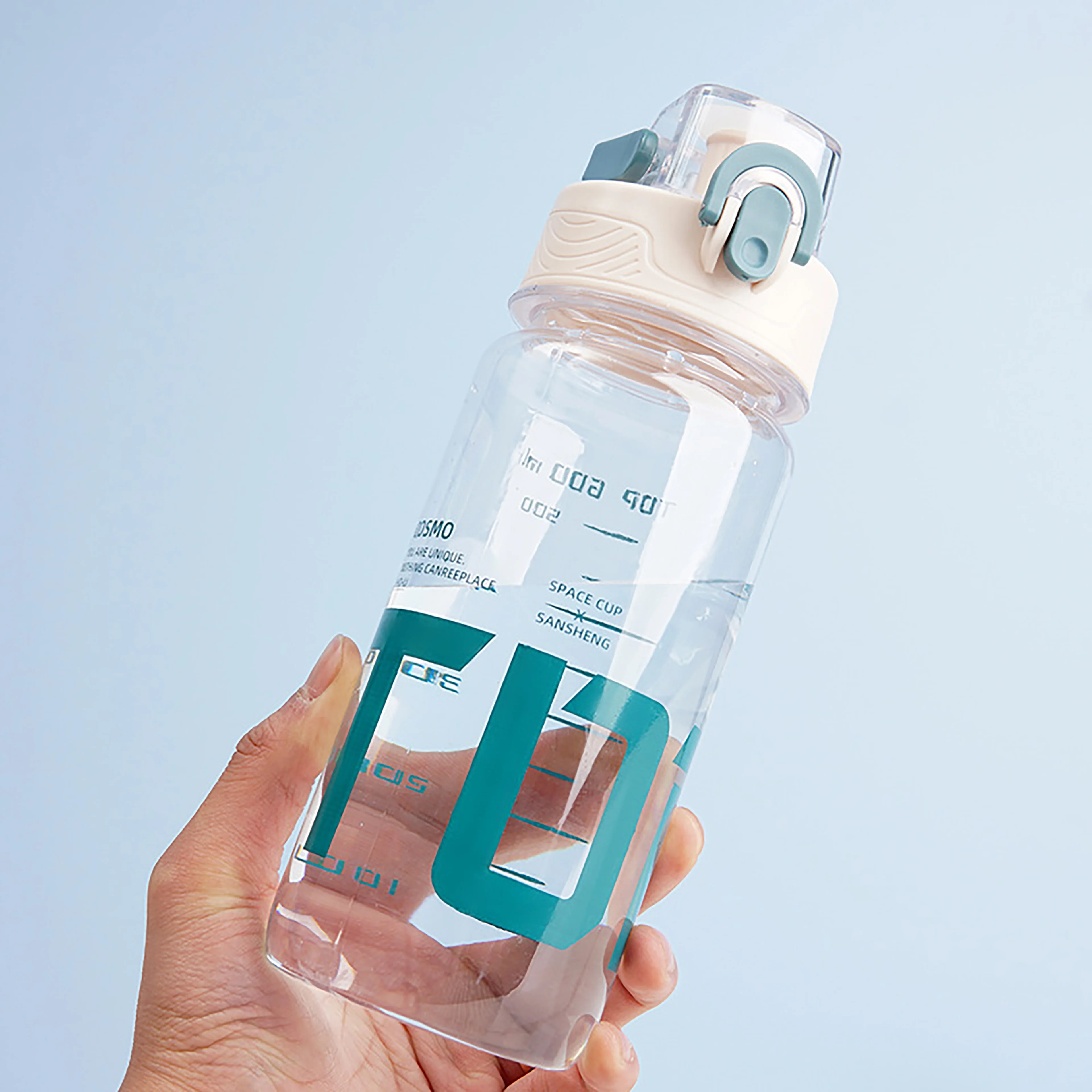 600ml Water Cup Plastic Water Bottle Portable Sports Cup Travel Camp ...