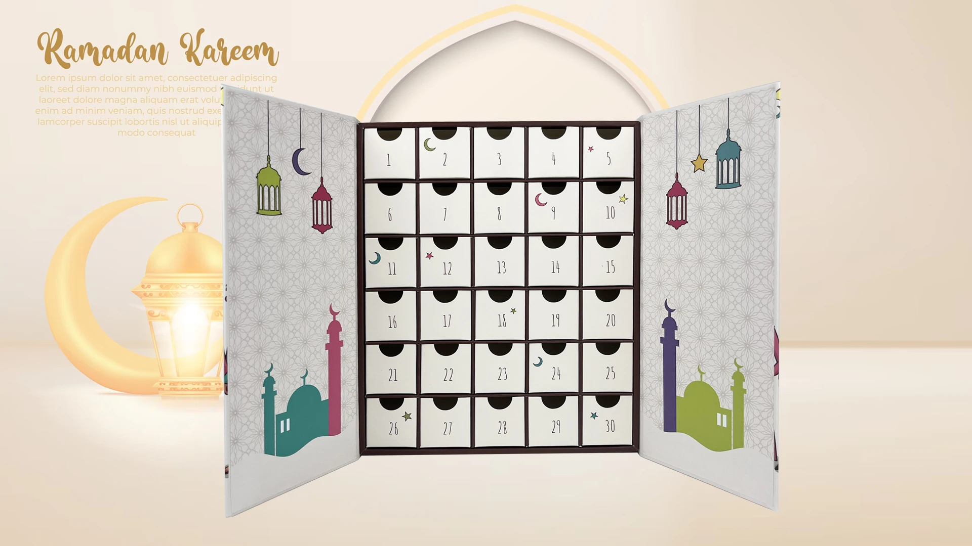 2024 New Design Ramadan Kalender Custom Ramadan Advent Calendar Gift ...