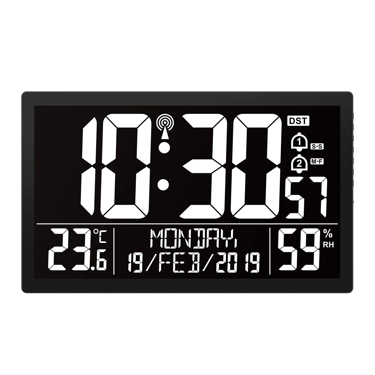 Alarm Clock Digital Wall Clock Large Display Extra Large Digital Wall ...