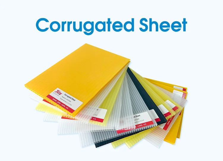 Pp Corrugated Plastic Sheet Color Correx Coroplast With White Corona ...