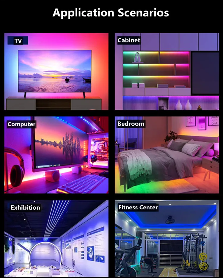 Colorful Magic COB RGB LED Strip Pixel 24V Smart Strip Lights Digital ...