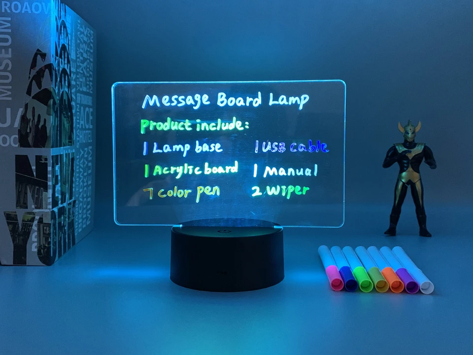 Color Changing USB LED Lights - Erasable Message Board
