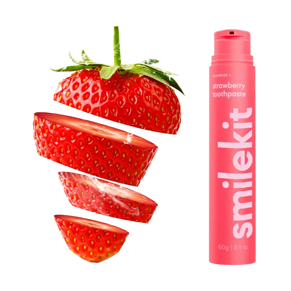 Wholesale Fruit Flavored Toothpaste - Custom Logo Strawberry