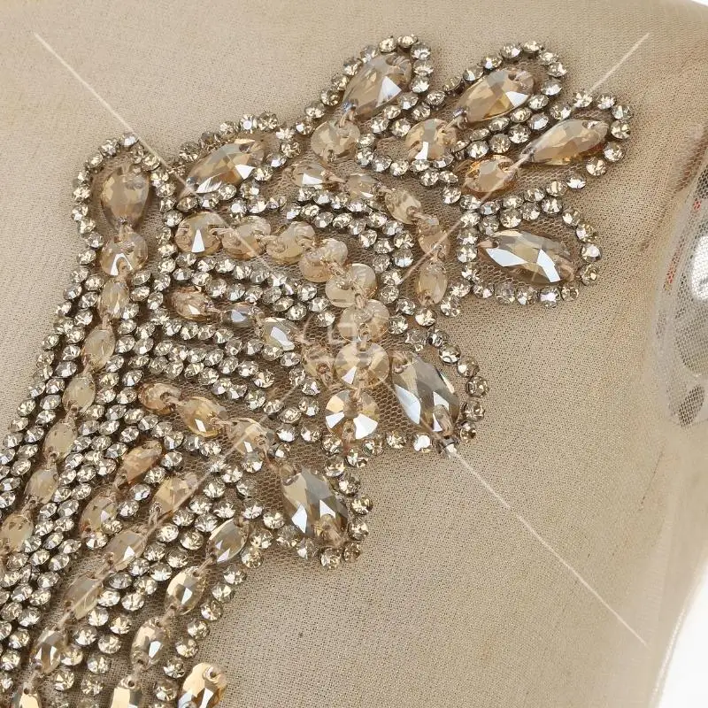 Fantastic Bling Bling Glass Diamond Rhinestone Appliques Without Sleeve ...