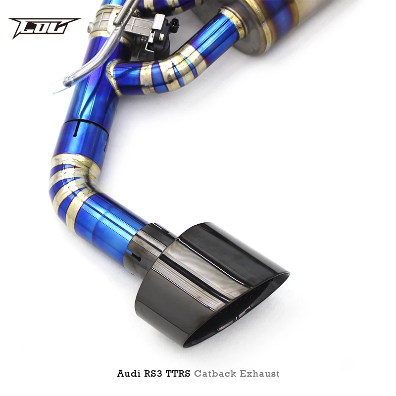 Factory Titanium Catback Exhaust For Audi Rs3 Ttrs 2.5t 2016-2022 ...