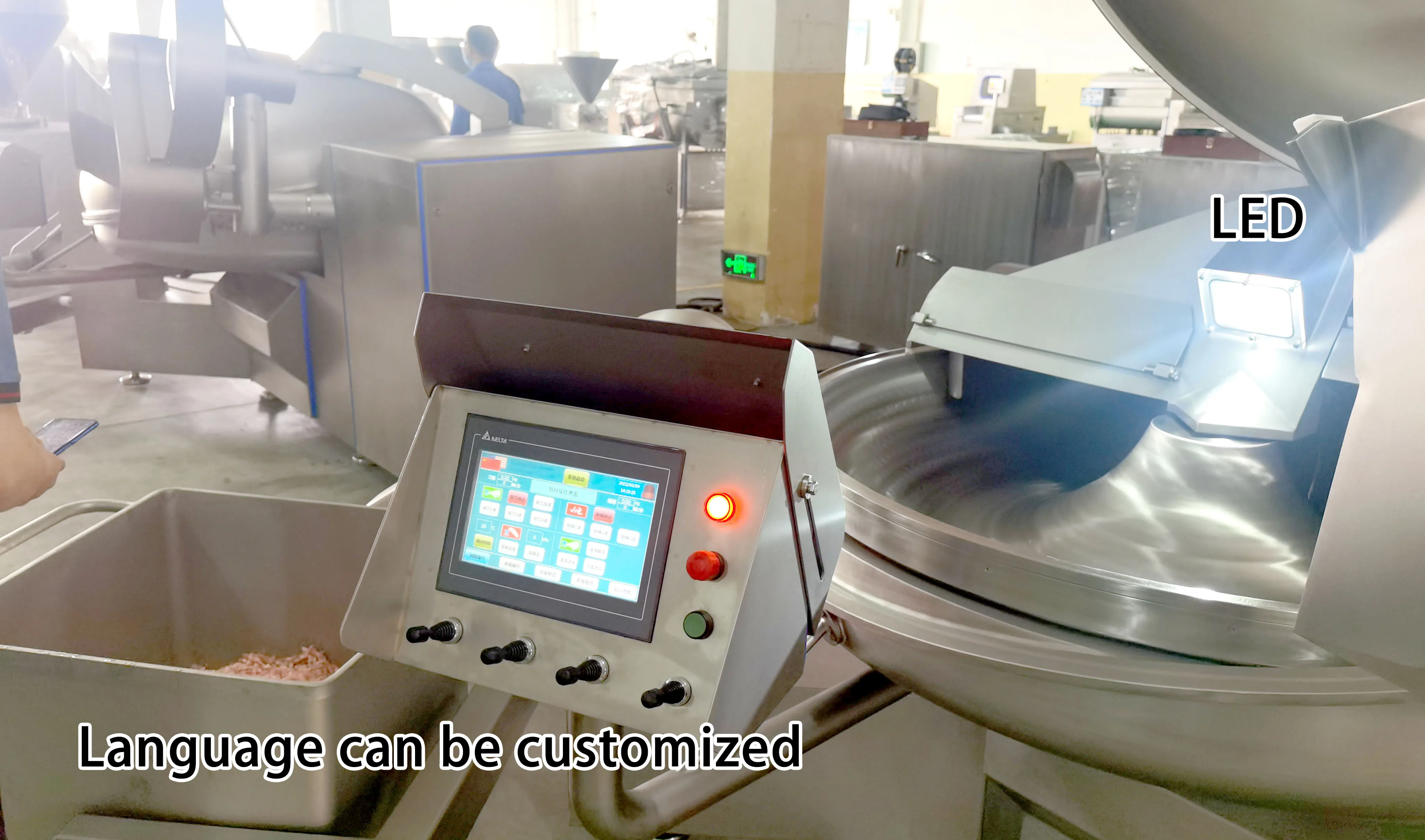 Chop Sausage Chopper Machine Meat Bowl Cutter Industrial Bowl Automatic ...
