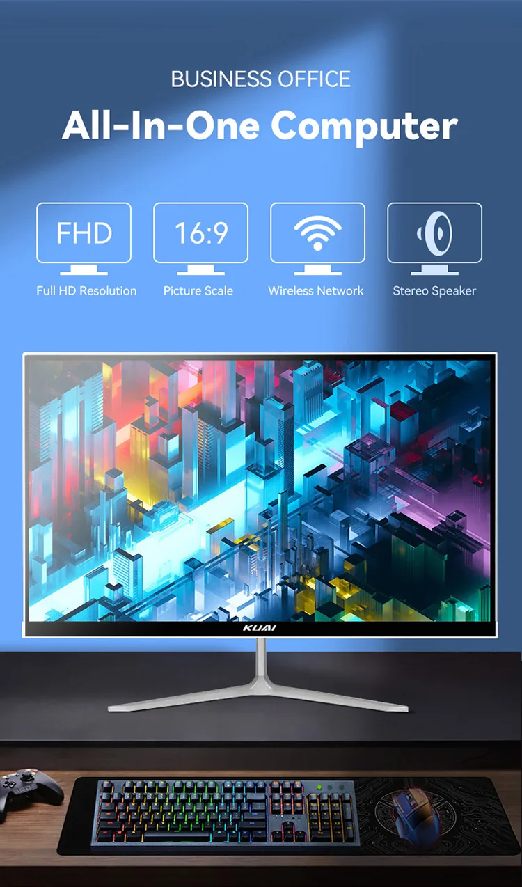 All In One Pc 19 Inch All-in-one Pc Oem Brand Desktop Computer I3 I5 I7 ...