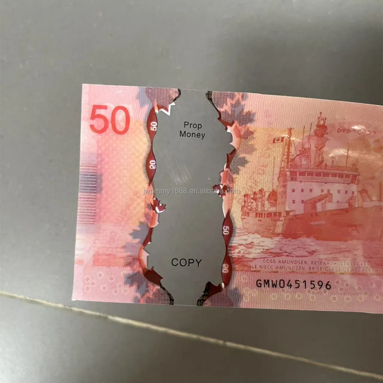 Transparent Movie Polymer Canadian Prop Money Canada Realistic Notes ...