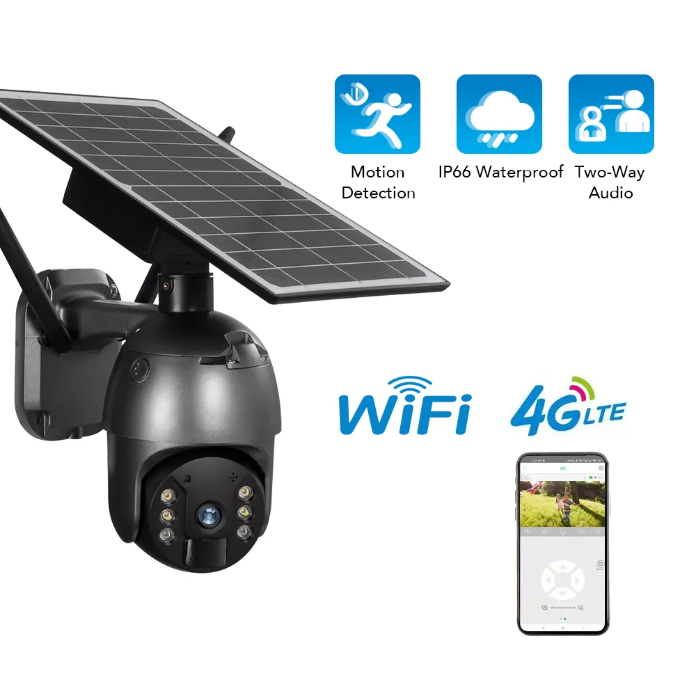 Bank of America 4G LTE SIM Card Solar Powered Security Camera