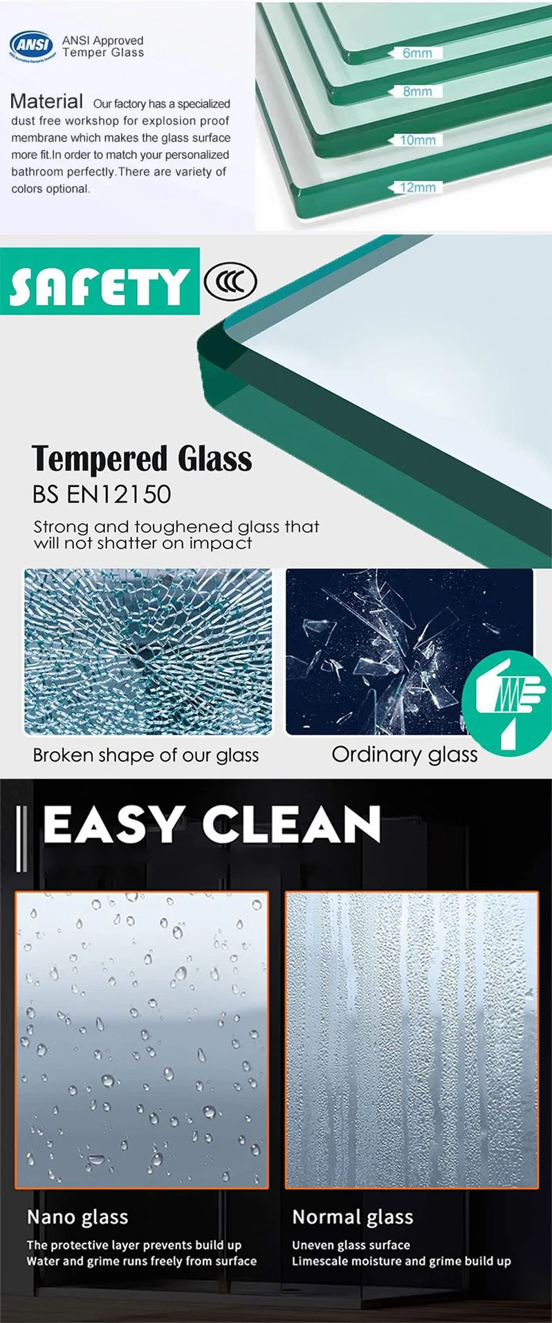 Sally Corner Neo Angle Bathroom 38x38 in Shower Enclosure Hinge ...