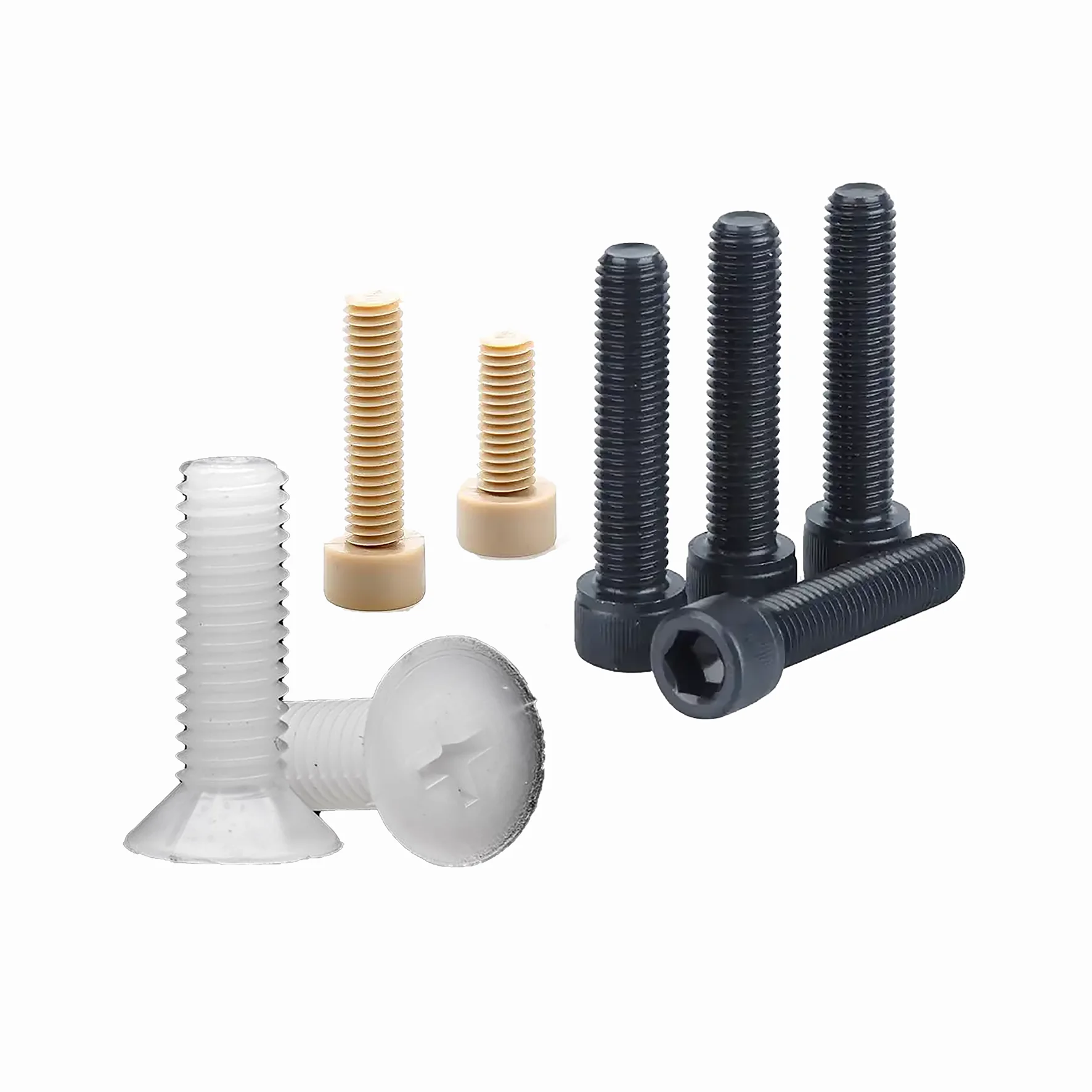 High Quality Black Galvanized Chamfered Hex Socket Screws - Buy Plastic ...