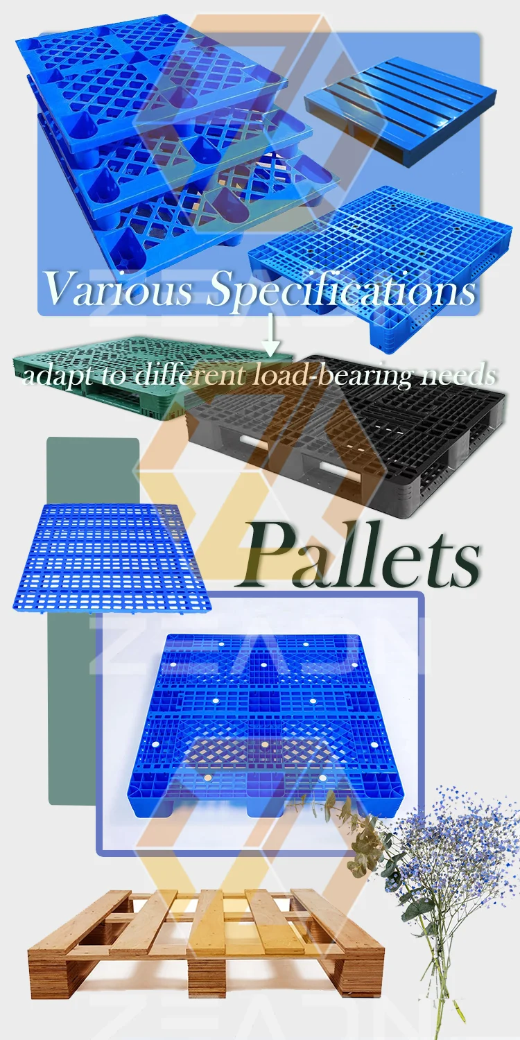 1200 X 1000 X 150mm 6T Load Capacity Plastic Tray 4-way Forklift Access ...