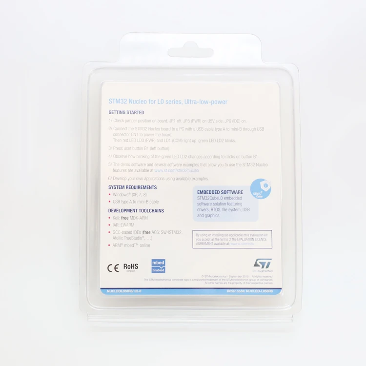 Stm32l053 Nucleo-l053r8 Development Board Stm32l053r8 St Link Debugger Programmer V3 Original St ...