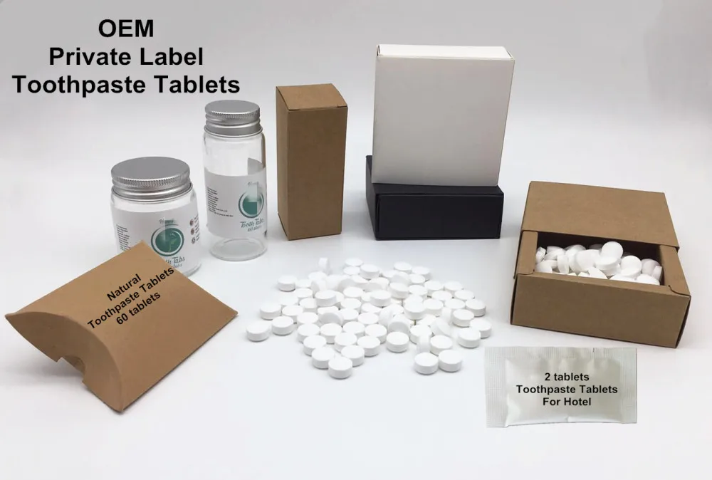 Eco Friendly Natural Bubbles Toothpaste Tablets Chewable Toothpaste For ...