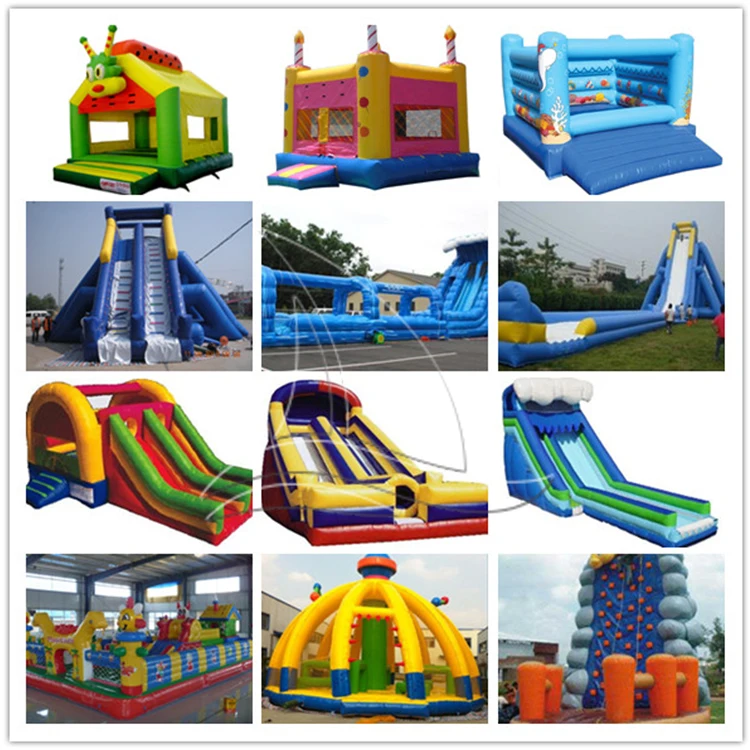 Amusement Equipment And Theme Park Large Inflatable Slide Ride Kids And ...