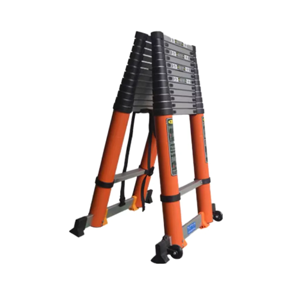 Modern 2.9m Aluminum Telescopic Ladder Straight Step Folding For ...