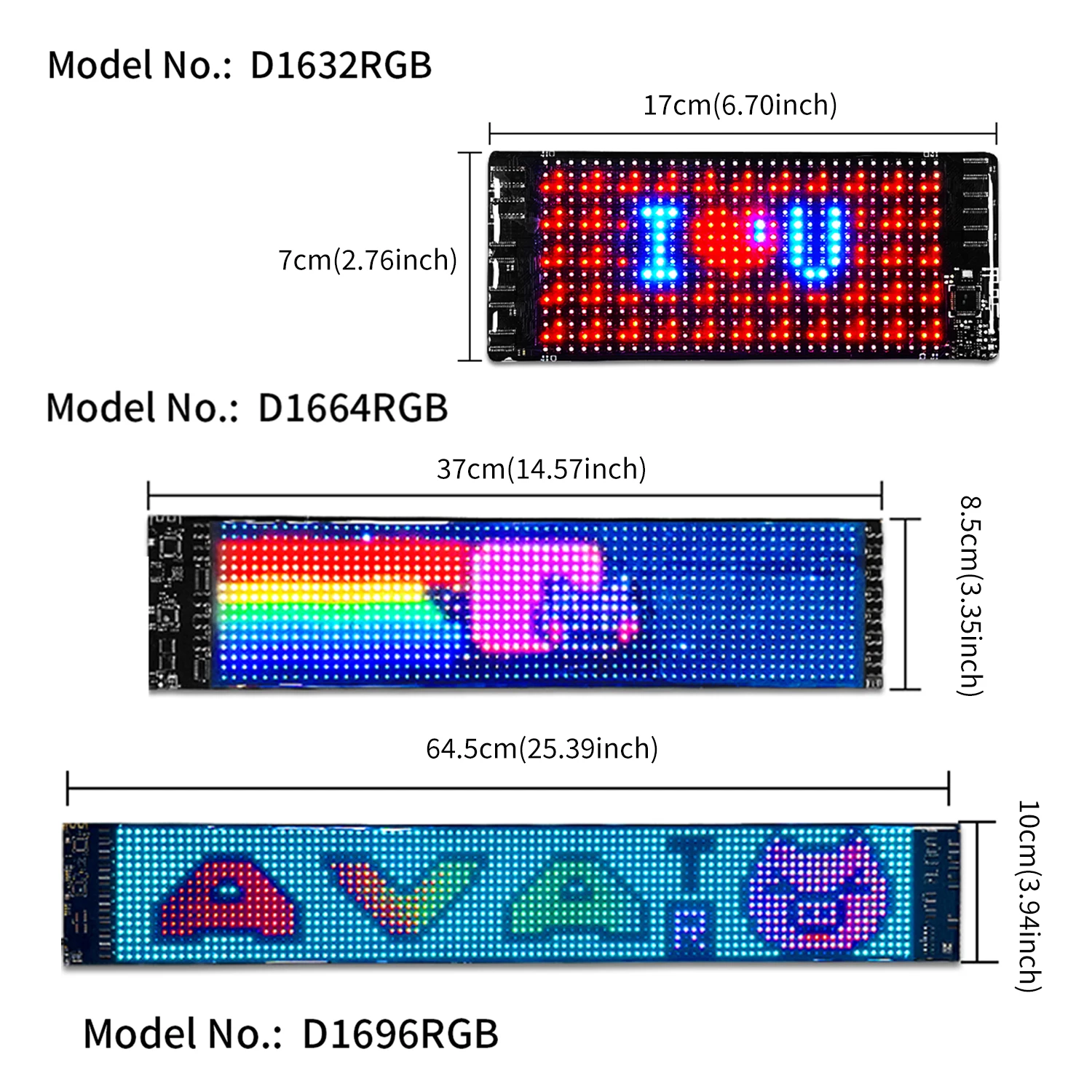 Programmable Flexible LED Matrix Panels for Car Windows