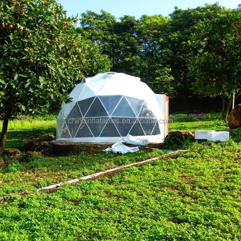 15m Dome Tent Metal Frame Igloo Waterproof Aluminum Alloy Geodesic Tent ...