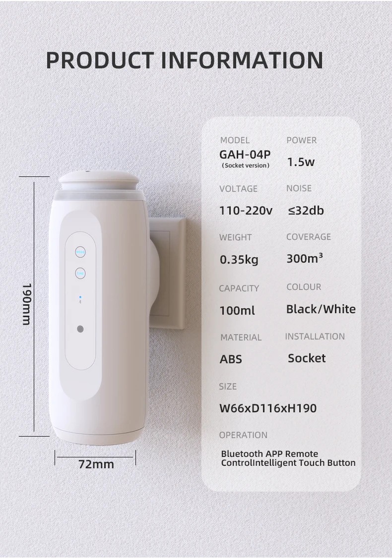High Quality Wall Plug-in Smart Control Scent Machine Essential Oil ...