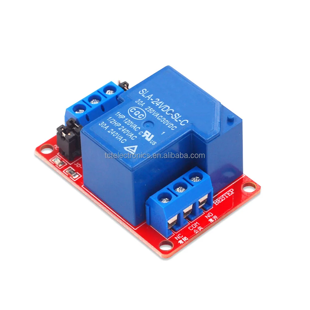 1-way Relay Module - High Current, Optocoupler Isolation