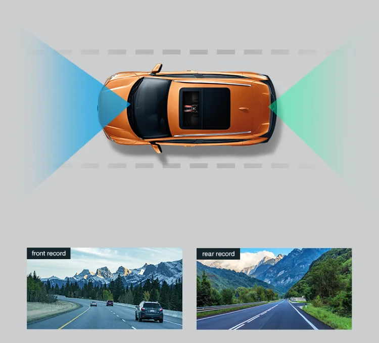 4k Ultra Car Monitoring Black Box Dual Lens Parking Monitor Cars Camera ...