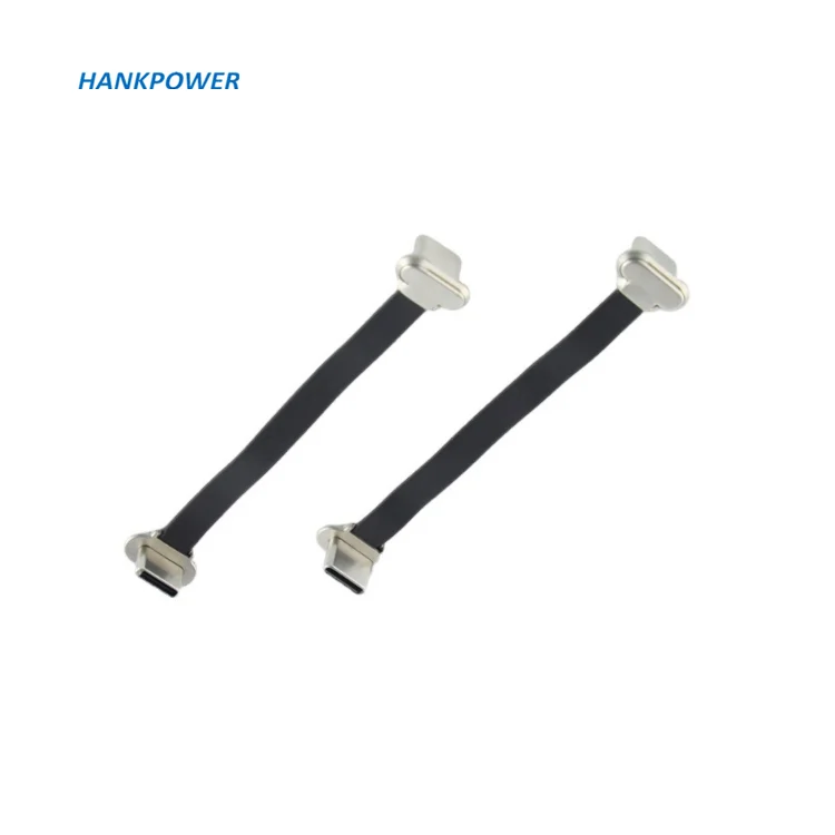 Thin Flat FPC USB C Cable - Double Right Angle Connectors