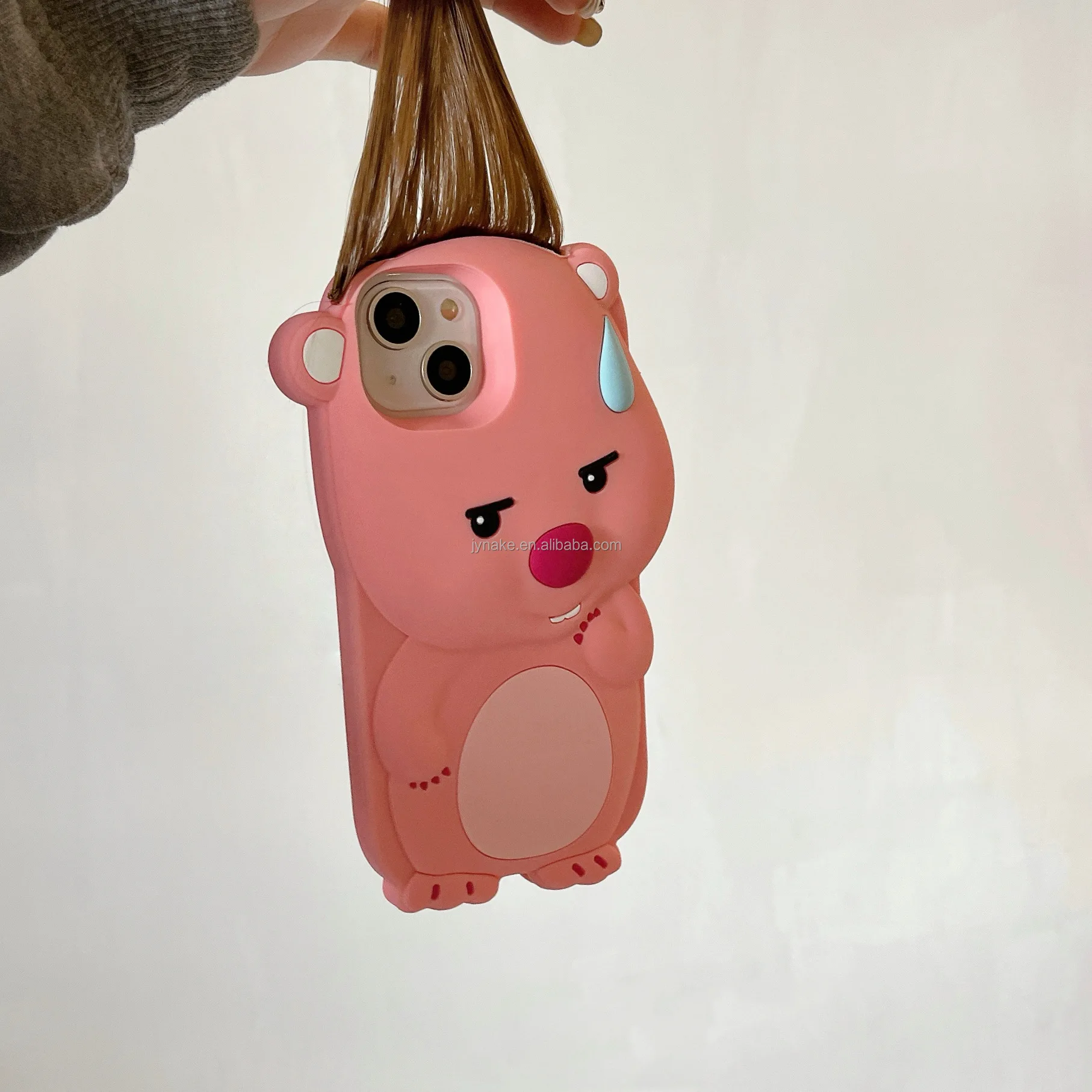 Cute Cartoon Skew Bangs Small Beaver Silicone Shell Protective ...