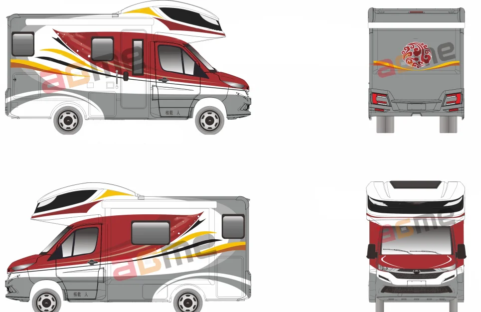 3M Motorhome Wrap Stickers - Customizable & Eco-friendly