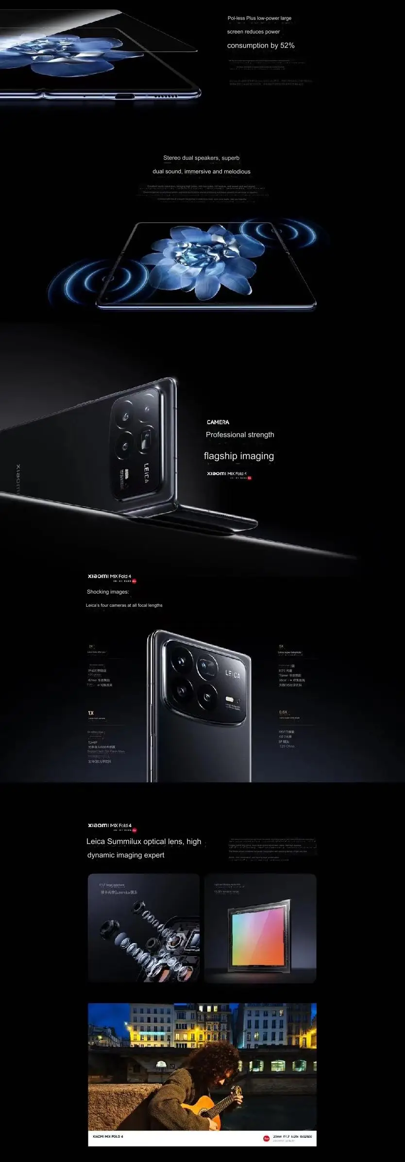 Xiaomi MIX Fold 4 - Premium 5G Smartphone with 120hz AMOLED Display