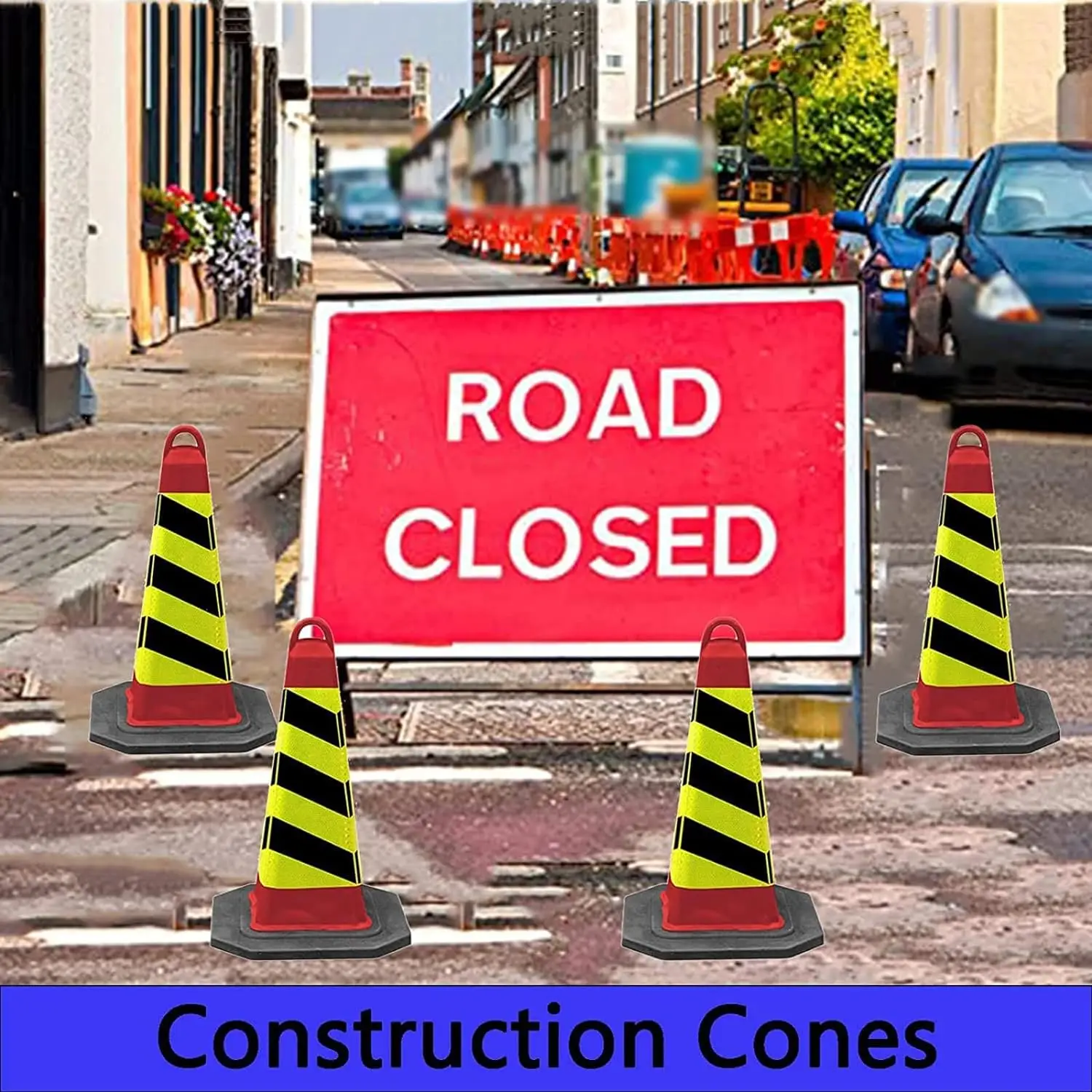 Benc Heavy-duty Eva Lift Loop Safety Barriers Parking Lot Management ...