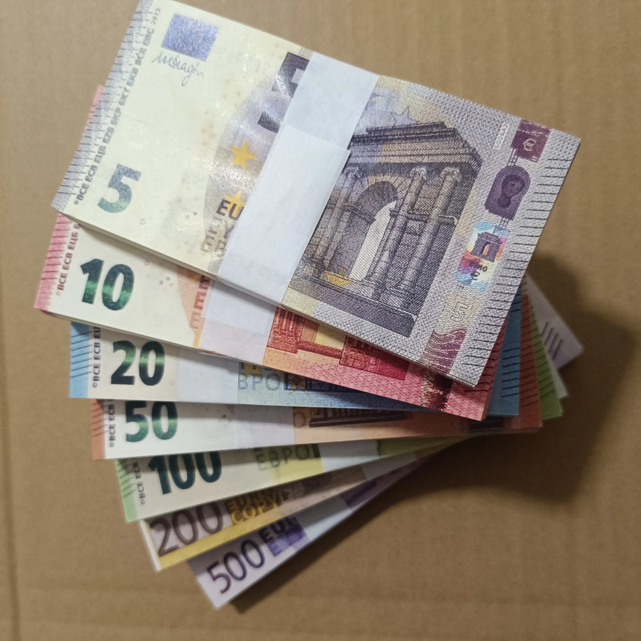 High Grade Realistic Euro Dollar Prop Money Bank Note Bills