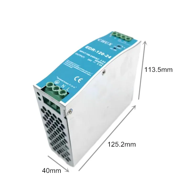 Chux Edr-75w-24 Ultra Slim Step Shape Din Rail Type 75w 24v Ac-dc Switching Power Supply ...