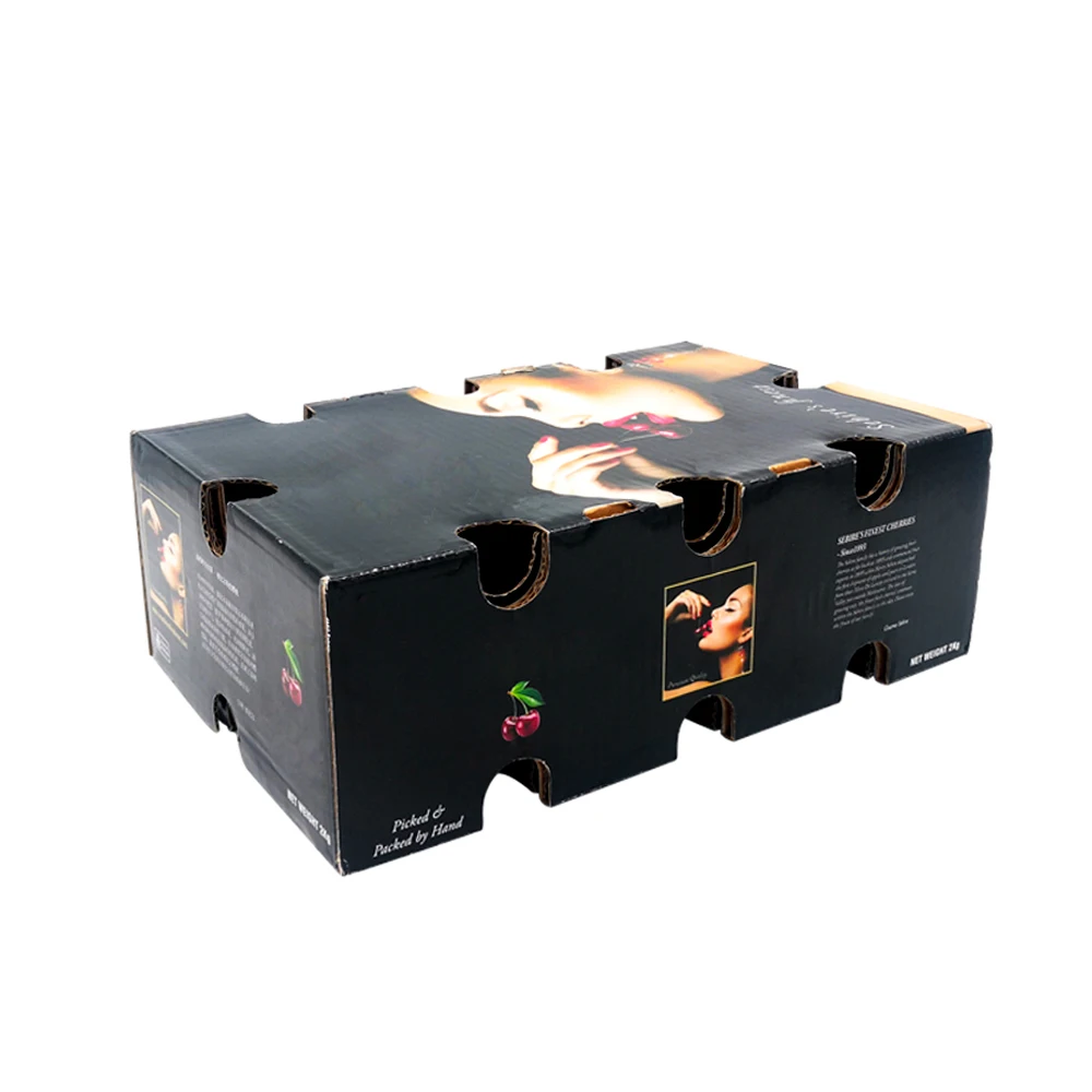 Custom Fruit Vegetable Packaging Cartons Boxes Cherry mango Packing ...