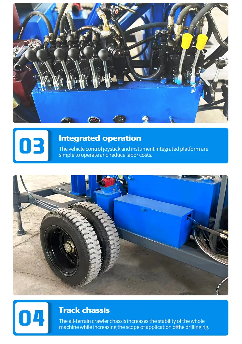 New Arrived Underground Deep Well Drilling Machine 78KW Wheels Type RLD ...