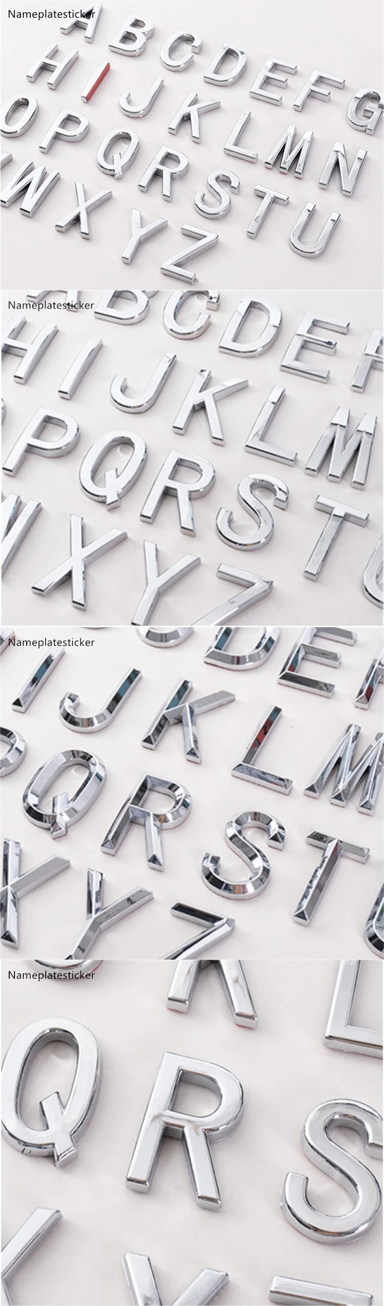 Customize Car Logo 3d Abs Chrome Car Body Sticker Auto Emblems - Buy ...