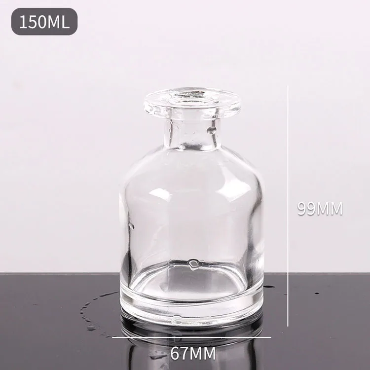 Luxury Round Empty Reed Glass Diffuser Perfume Bottle For Home - Buy ...