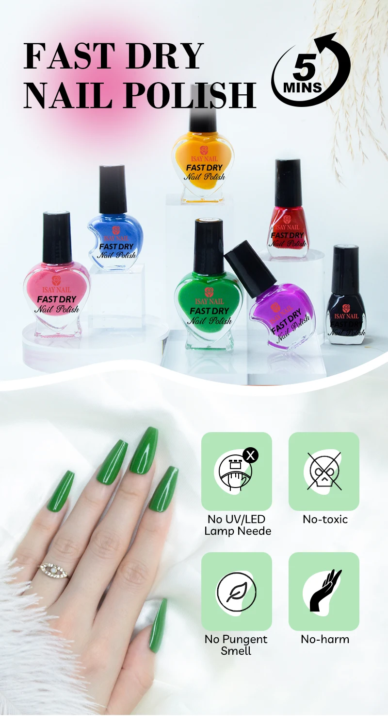 Wholesale 5 Minutes Dry Fast Nail Polish - Healthy & Versatile