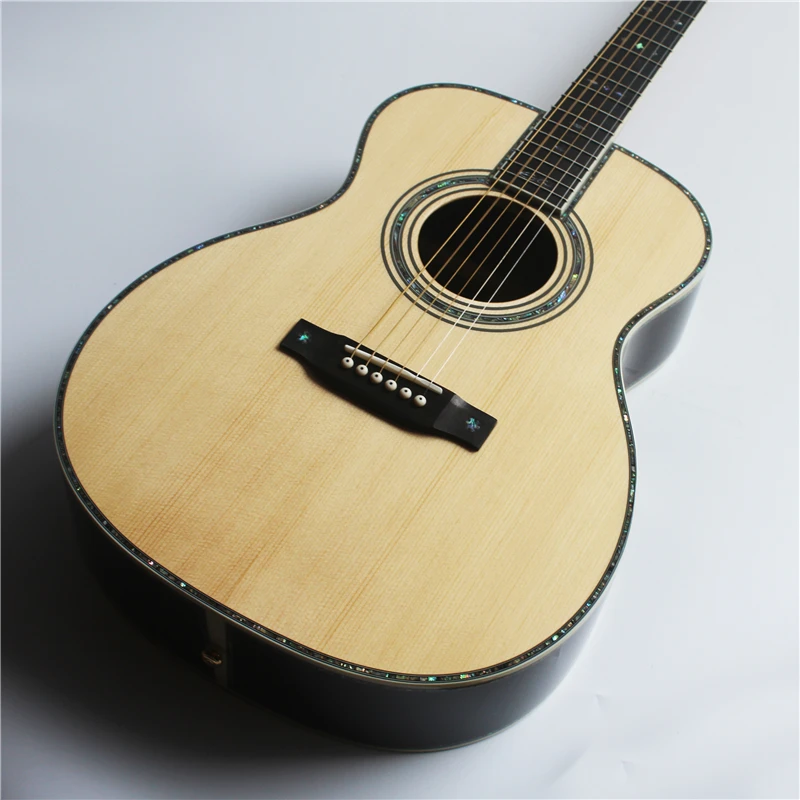 Handmade OM Style 40 Inch Acoustic Guitar with Rosewood