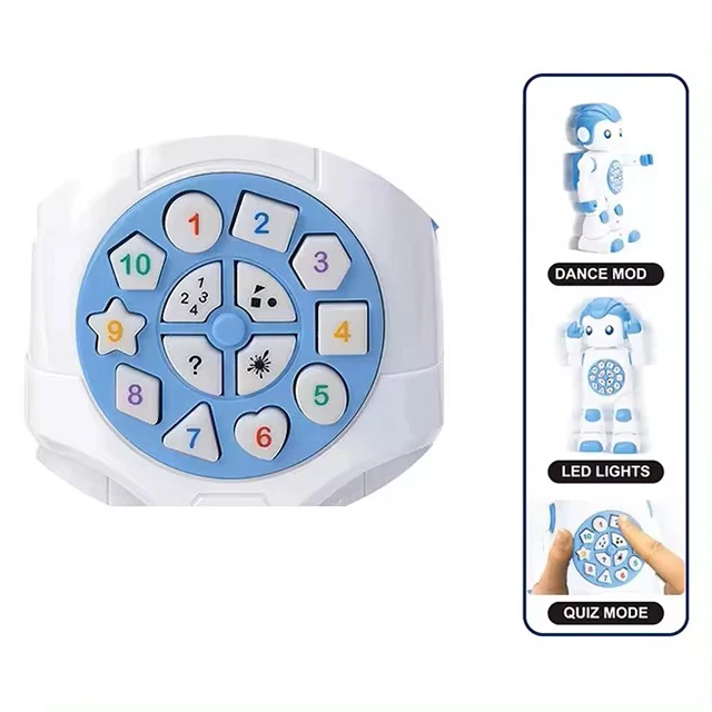 Kids Smart Learning Robot Touch Sensing Walk Shape Recognition With ...