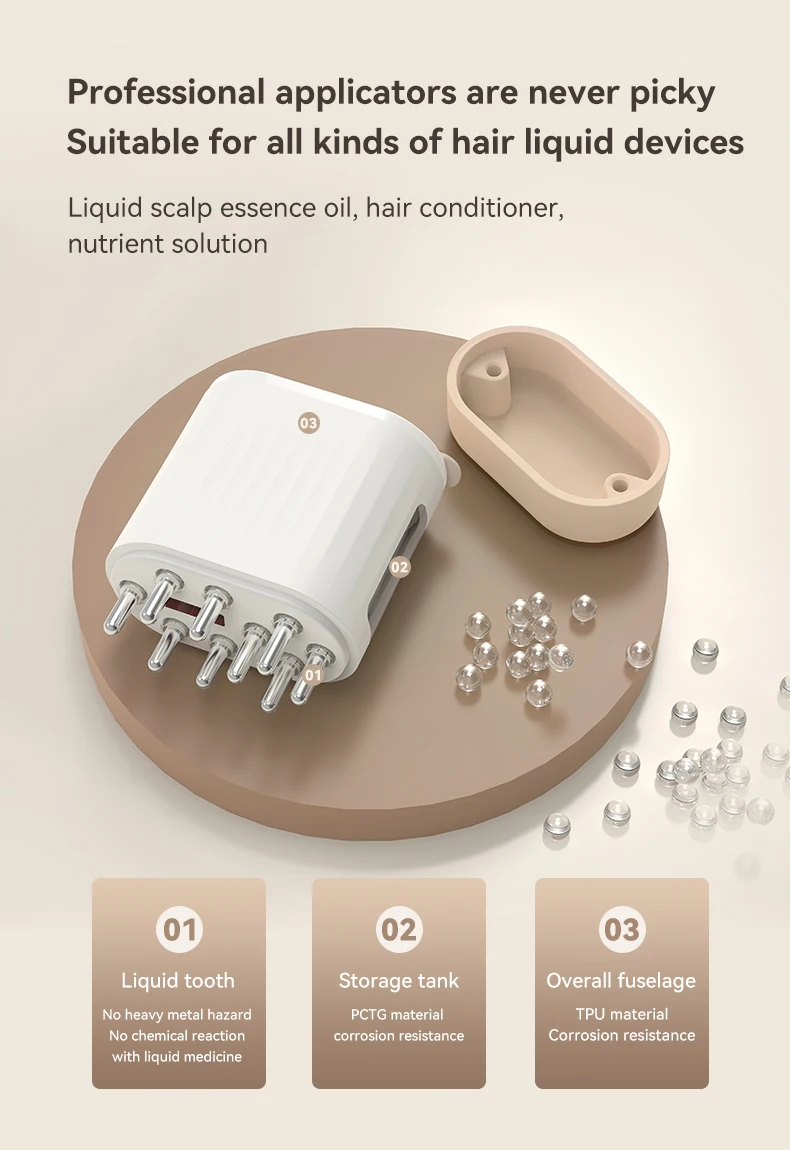 EMS Massager Root Comb Applicator Bottle for Hair Oil Hair Growth ...
